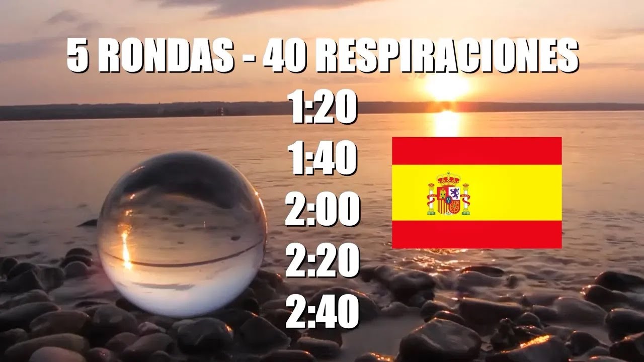 5 rondas [Wim Hof en Español] Ejercicio de respiración + Meditación con ...