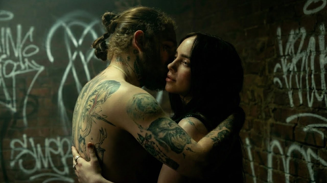 Billie Eilish - Almost Stayed ft.Post Malone (Lyrics Video) - YouTube