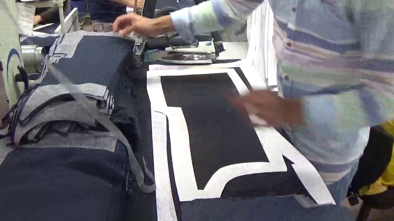 Jacket front panel fusing attach using block pattern - YouTube