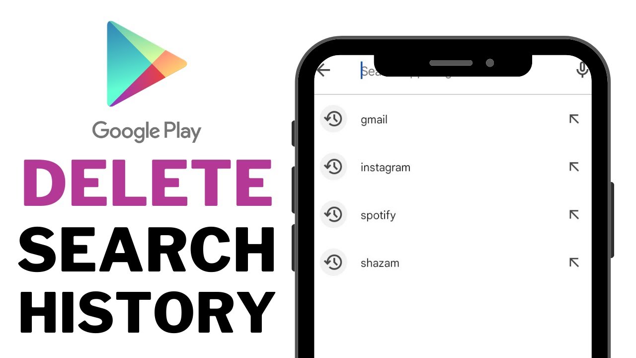 How To Delete Google Play Store All Search History - 2023 Update - YouTube