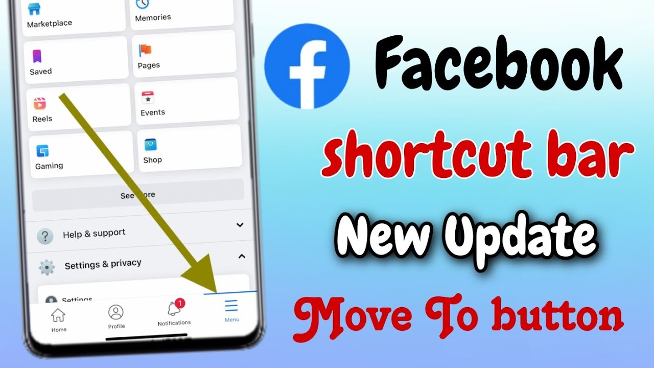 facebook shortcut bar moved to bottom 2024 | facebook menu bar settings ...