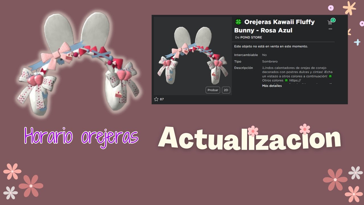 FREE Kawaii Fluffy Bunny | Horario | Roblox (2024) - YouTube