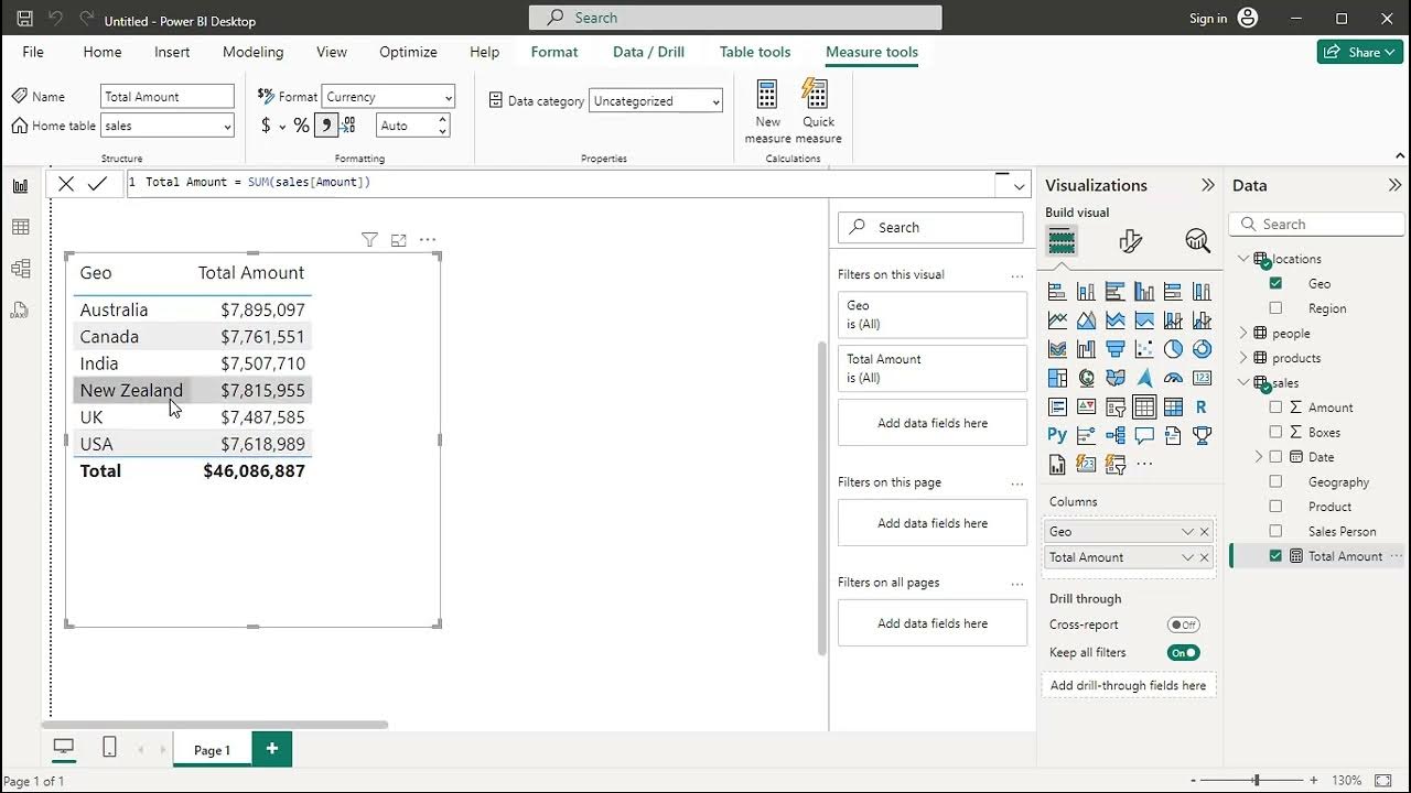 Creating Measures using DAX function in Power BI - YouTube