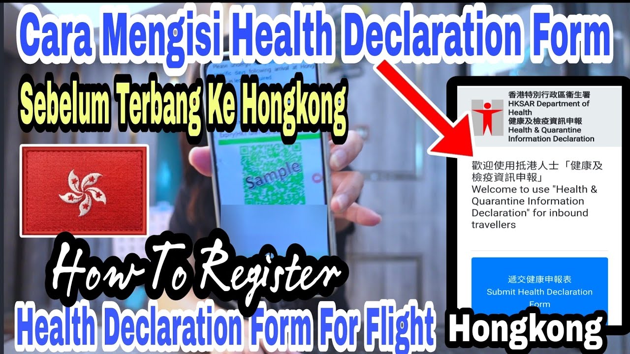 How To Register Online Health Declaration Form Hongkong And Get A QR ...