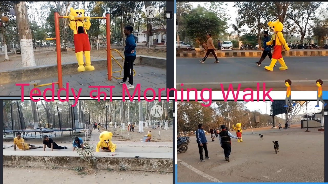 Teddy Ka Morning Walk | And Funny Exercise || teddyComedy123 - YouTube
