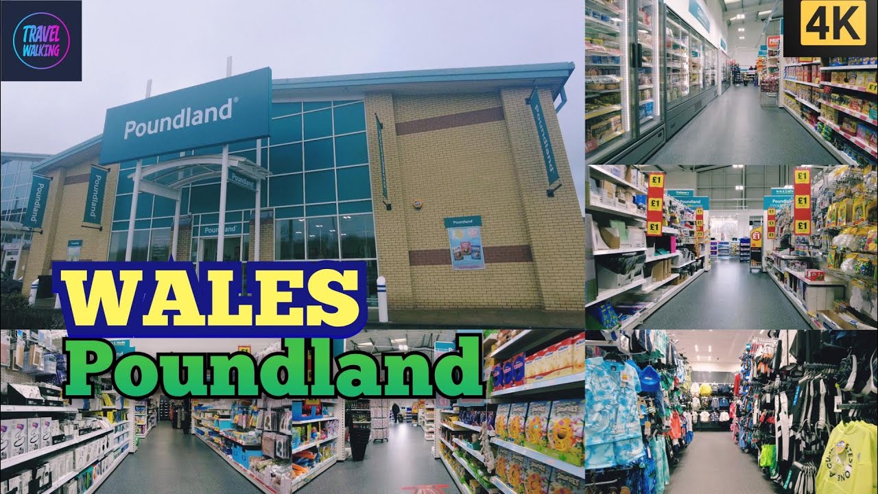 4K Walk UK | Poundland, Wales | Exploring Affordable Finds and Bargains ...
