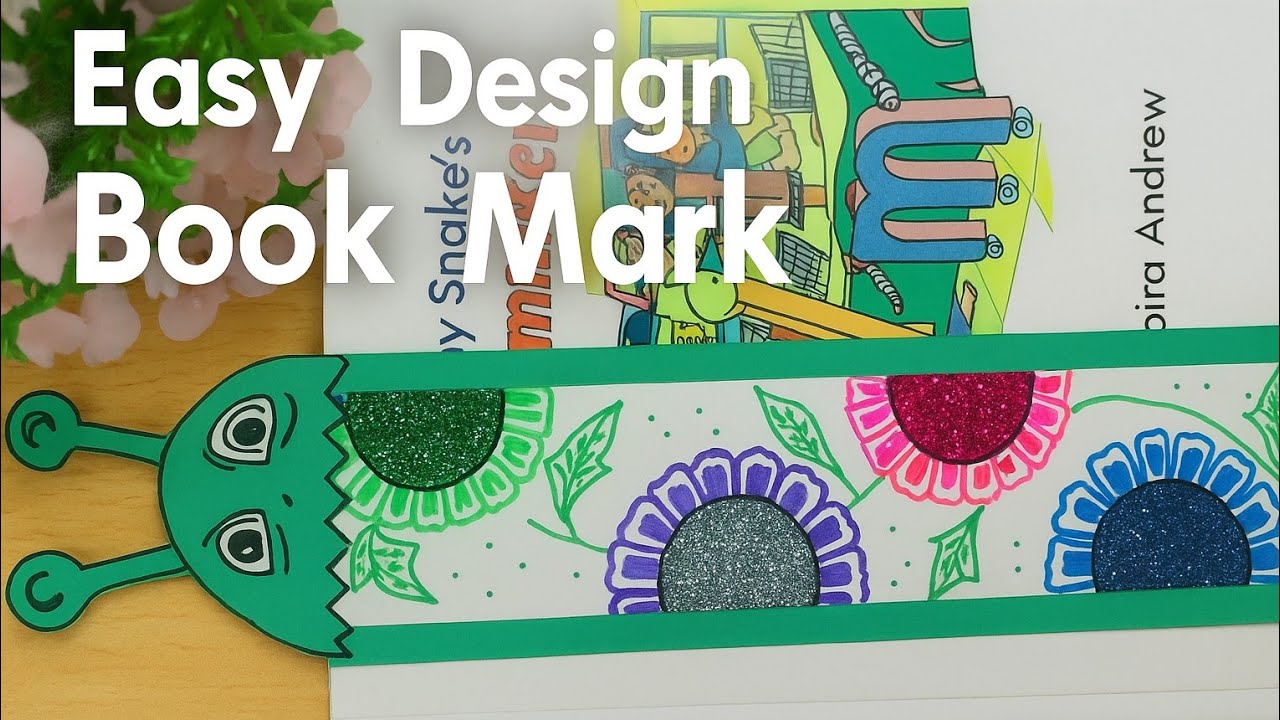 How to design Book mark -easy creation #diy - YouTube