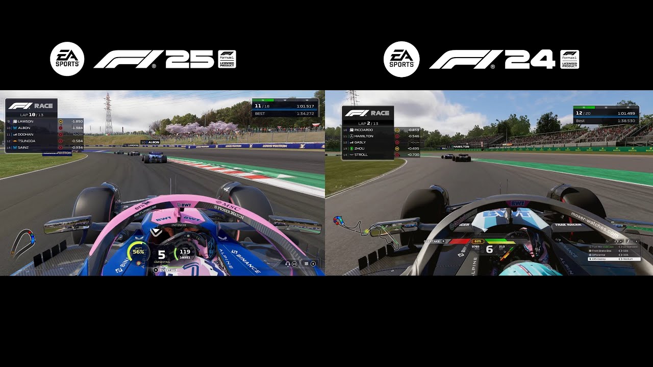F1 25 Vs F1 24 Gameplay - What has changed? - YouTube