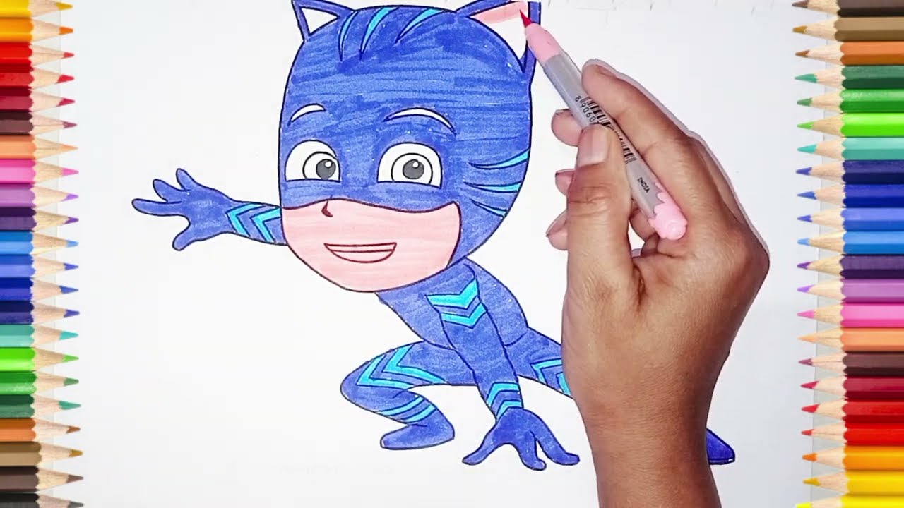 How to draw PJ Mask Drawing and coloring for kids / pj Mask Owlette ...