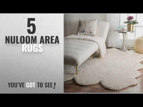 Top 10 Nuloom Area Rugs [2018 ]: nuLOOM 100-Percent Polyester Faux Sheepskin Matix Shag Area Rug,