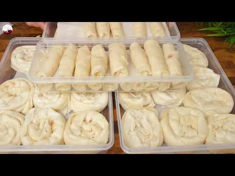 BENİM MEŞHUR 2 BUZLUK BÖREĞİM‼️Çıtır Çıtır Milföy Lezzetinde Sarma Ve Yumuşacık Gül Böreği🌱
