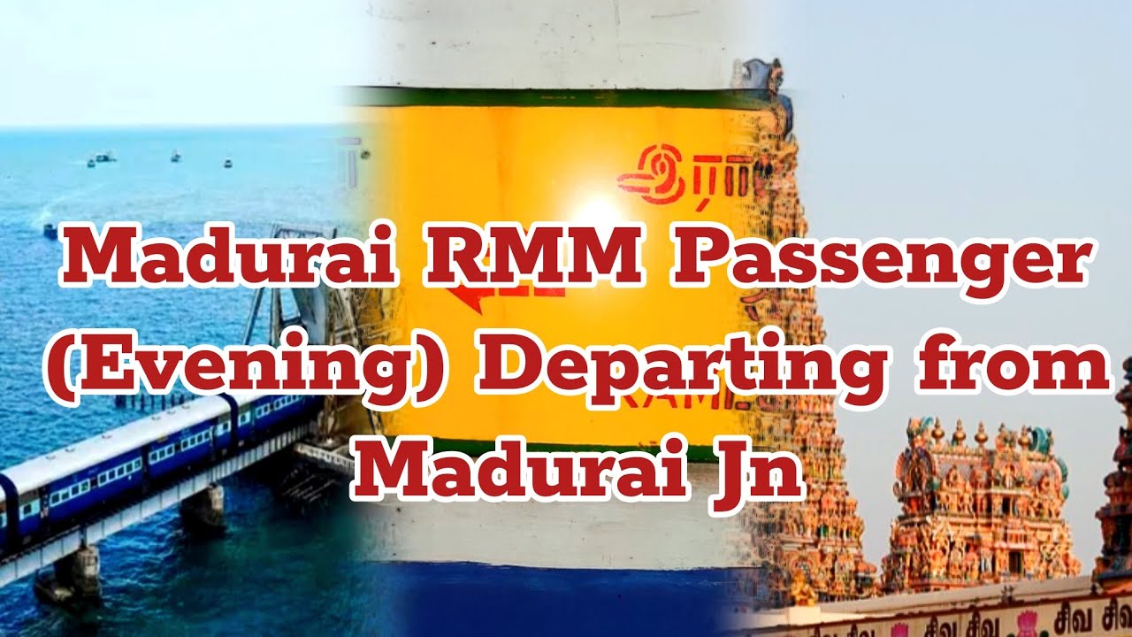 56715 Madurai Rameshwaram Passenger Departing Madurai Junction - YouTube