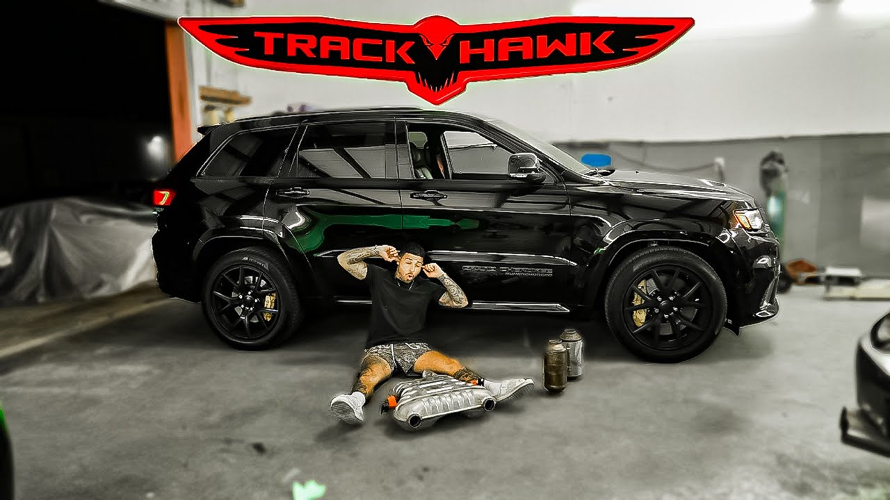 Straight Piping My Jeep TrackHawk! (Too Loud) | Braap Vlogs - YouTube