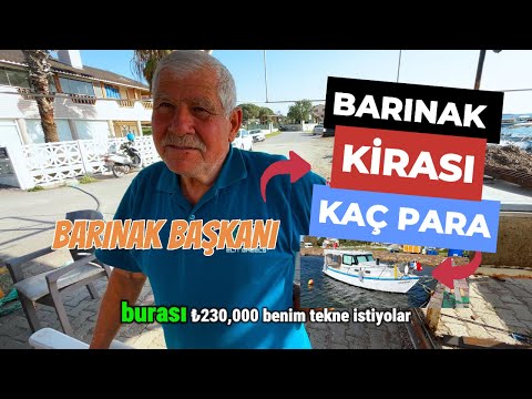#26 Barınak başkanından barınak ve marina fiyatları Tekne nasıl bağlanır?  Seferihisar Akarca