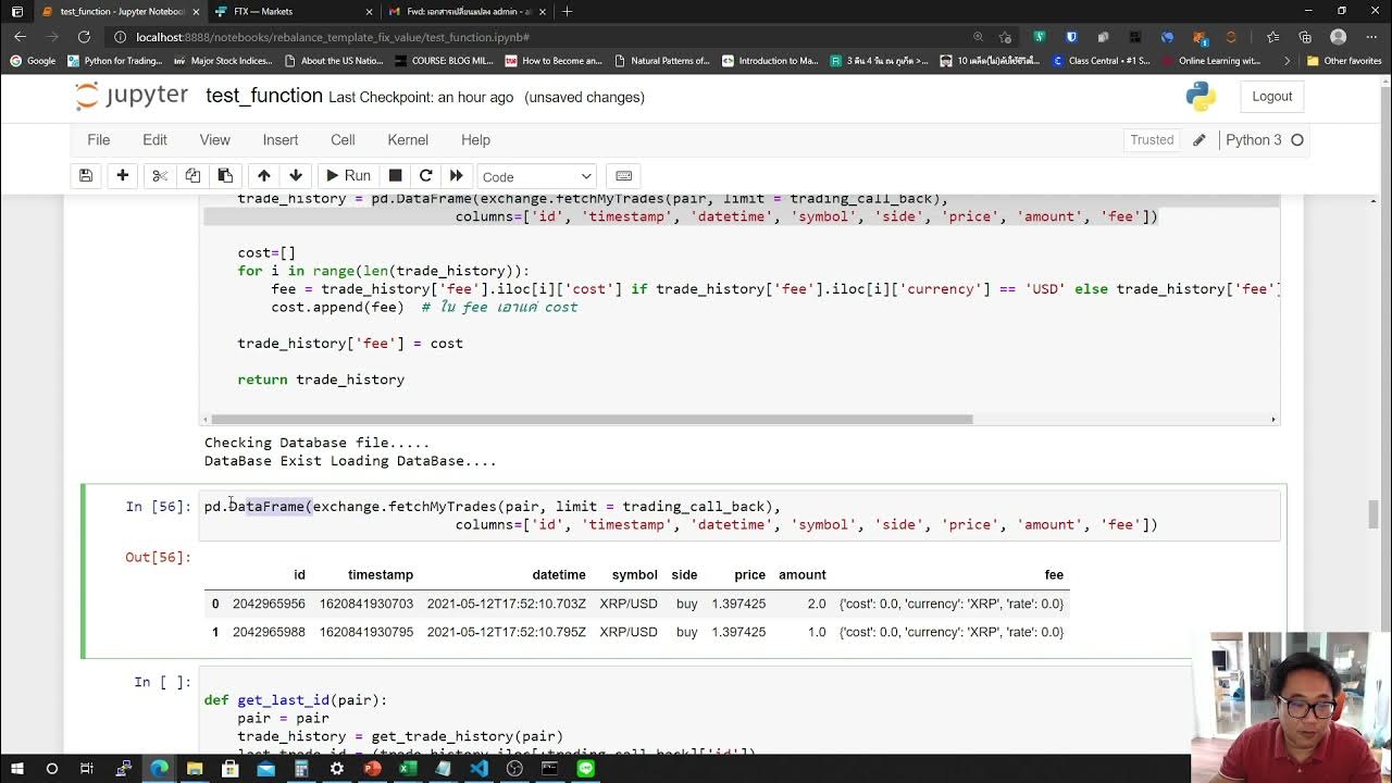 Python for trading - Rebalance Bot Fix Value : Code Explained Part.8 (Database) - YouTube
