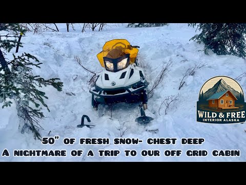 Off Grid in Remote Alaska: A Nightmare Snowmachine Trip into our Cabin