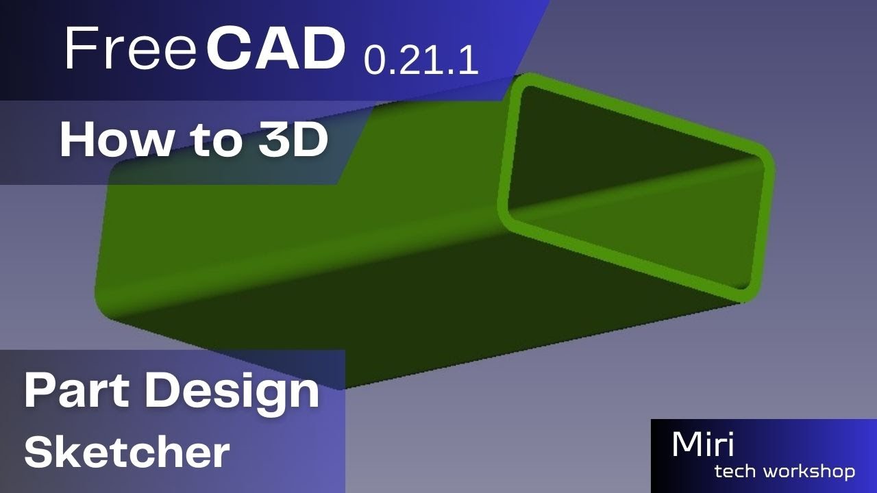 FreeCAD version 0 21 1 part #34 2024 How to 3D - YouTube