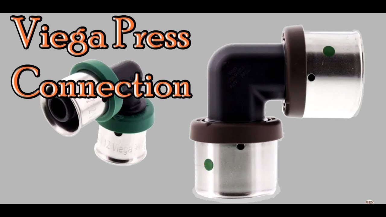 How to make a viega press connection - YouTube