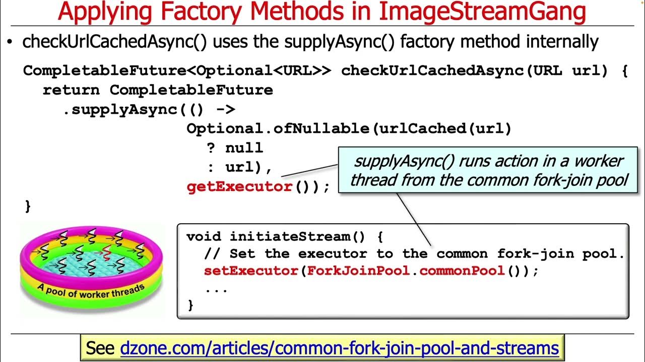 The Java CompletableFuture ImageStreamGang Case Study: Applying Factory Methods - YouTube