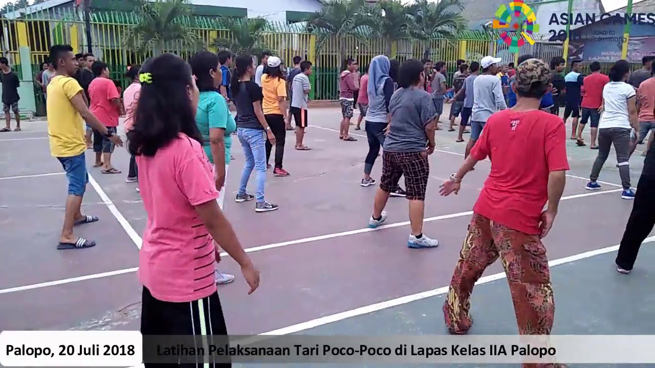 Latihan Pelaksanaan Tari Poco-Poco di Lapas Kelas IIA Palopo, 20 Juli ...