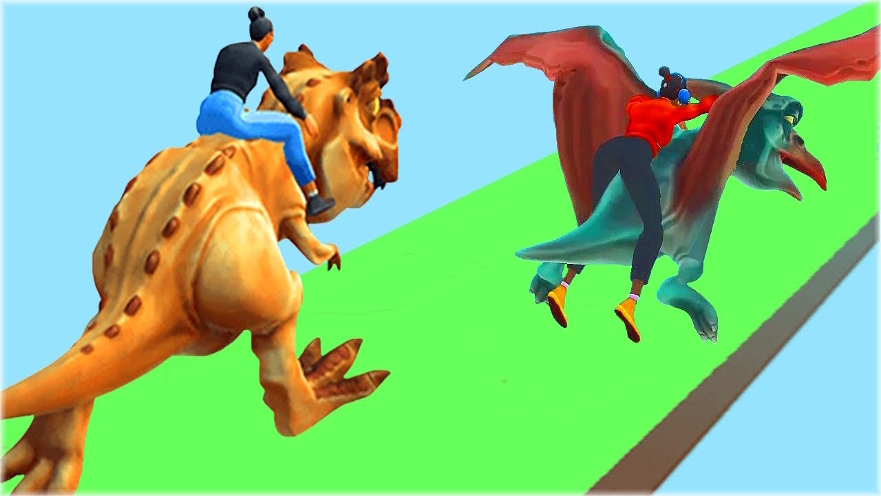 Dinosaur Shape Shifting Racing - Transform Dino Race Gameplay - YouTube