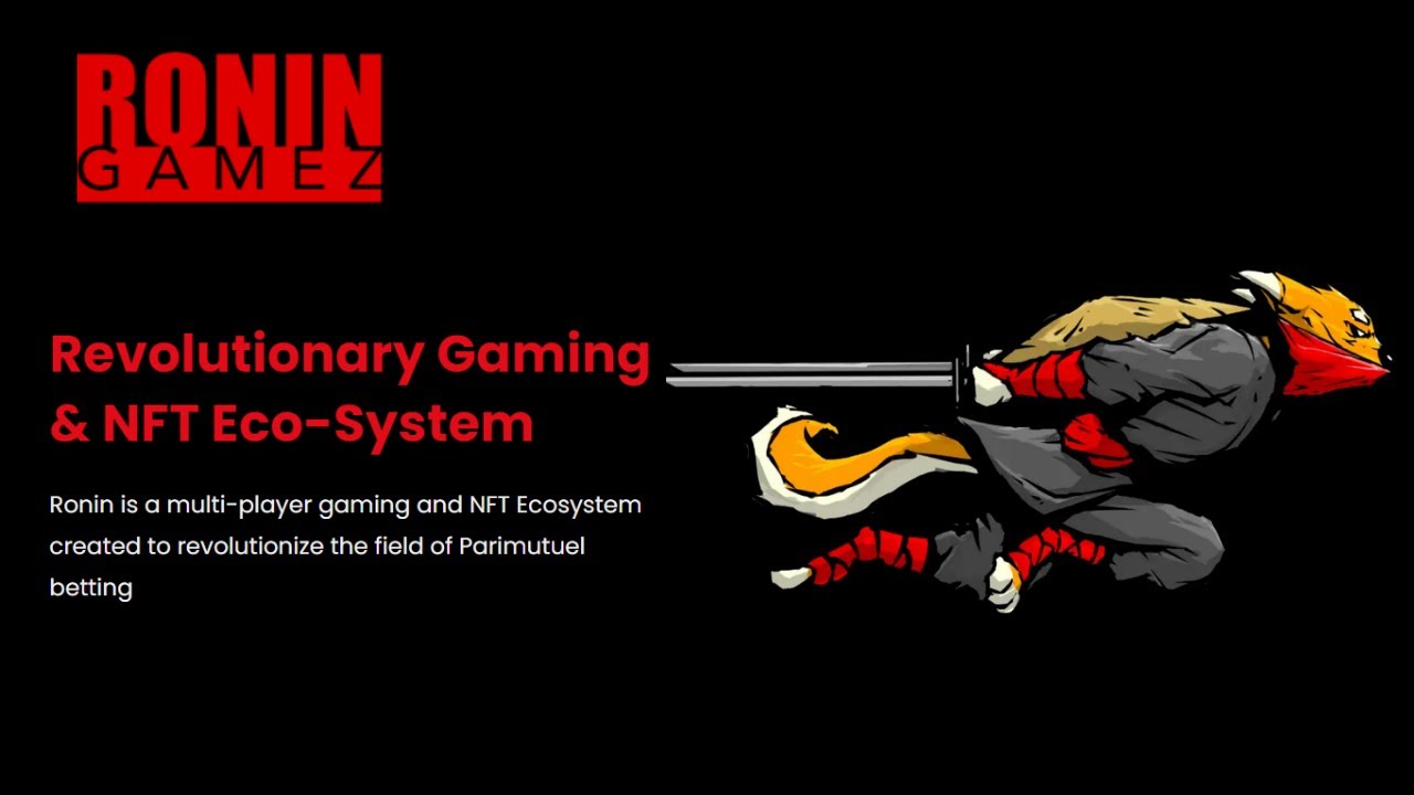 REVOLUTIONARY GAMING & NFT ECO-SYSTEM | Ronin Gamez Token Review - YouTube