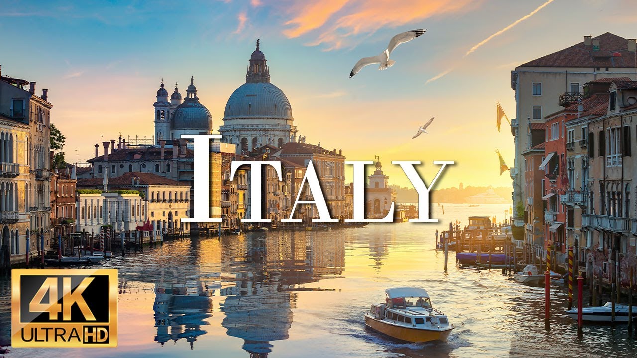 FLYING OVER ITALY (4K UHD) - Peaceful Music With Stunning Beautiful ...