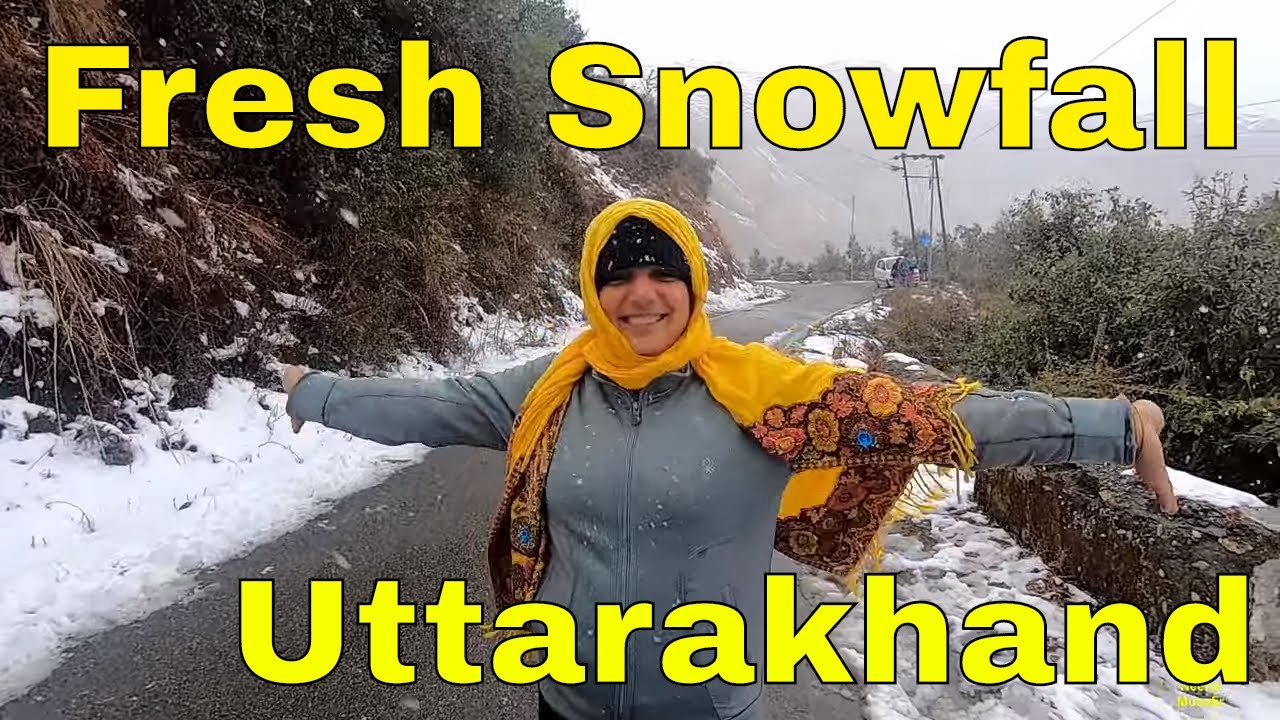 Fresh Snowfall in Uttarakhand, Chakrata, Mussoorie - YouTube