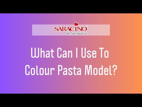 What Can I Use To Colour Pasta Model? - YouTube