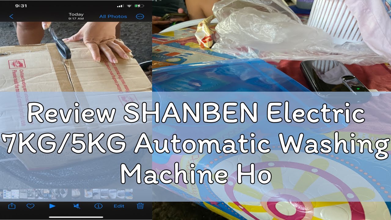 Review SHANBEN Electric 7KG/5KG Automatic Washing Machine Household ...