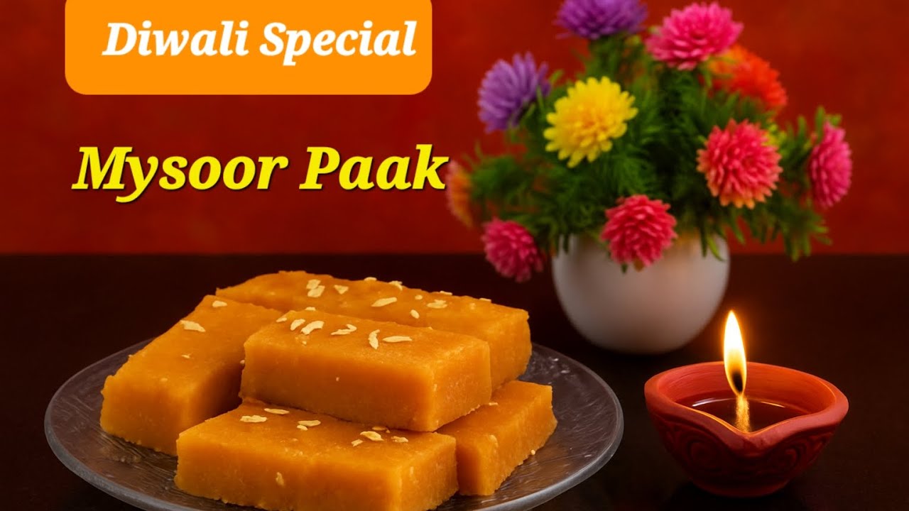 Diwali Special Mysore Pak | 5 Minute Me Banaye Perfect Indian Sweets ...
