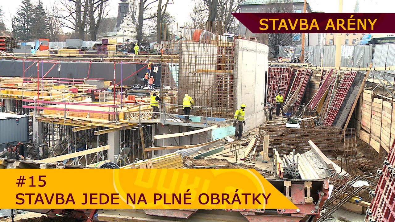 Stavba arény - #15 (Stavba jede na plné obrátky) - YouTube
