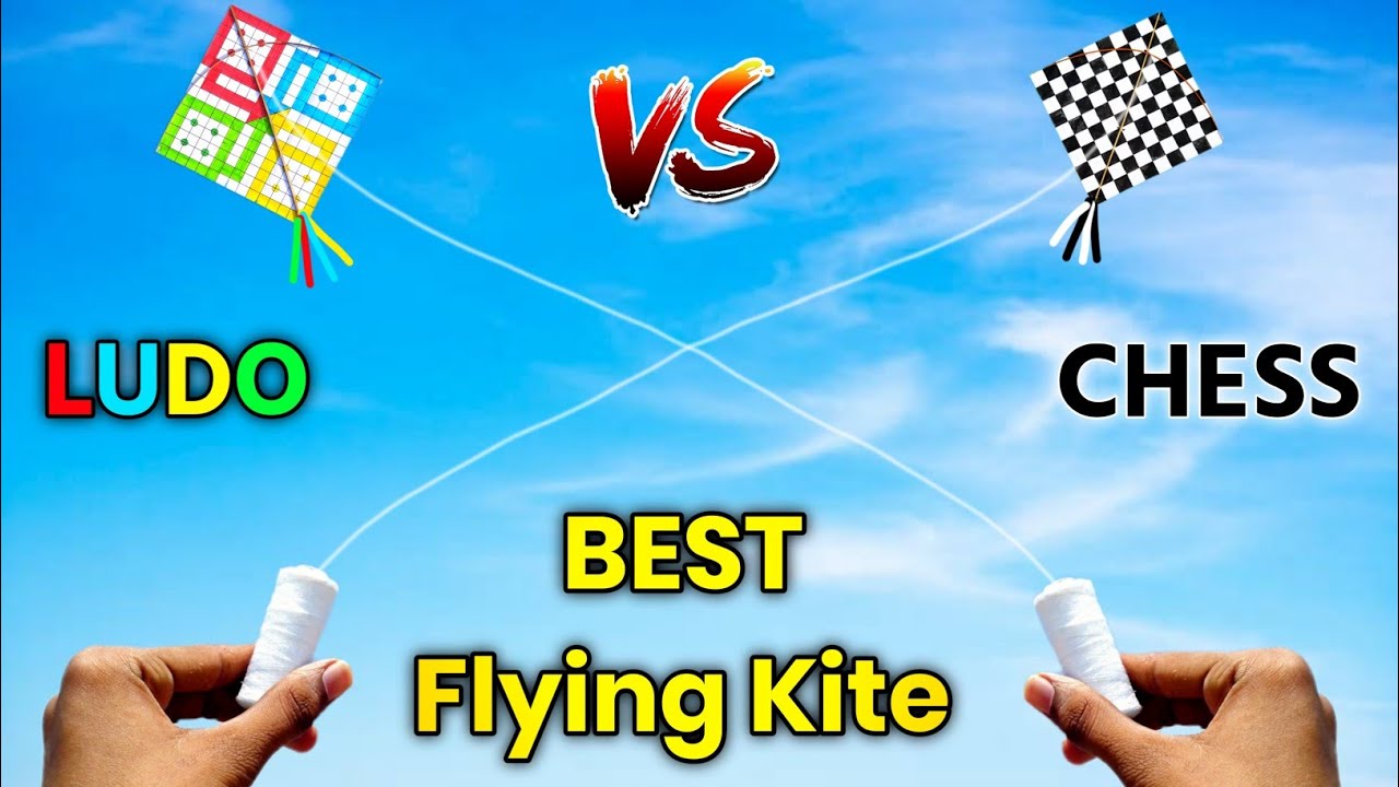 LUDO vs CHESS kite , how to make note book paper kite , flying kite ...
