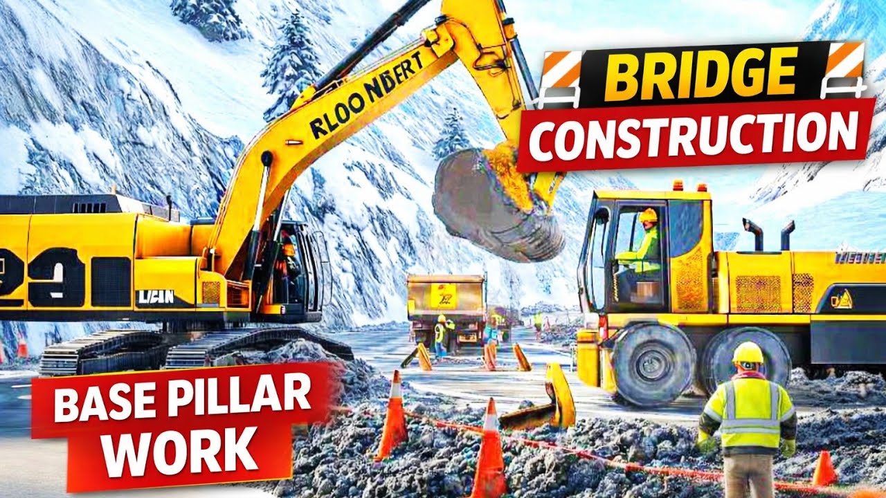 Bridge Base Pillar Construction 😱 | Mega City Simulator Android ...
