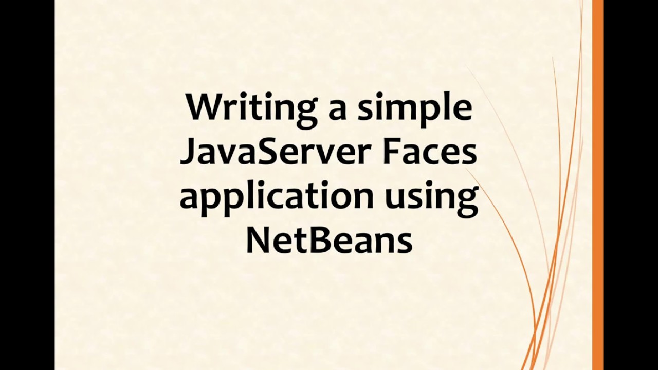 LB01 JSF Example in NetBeans - YouTube