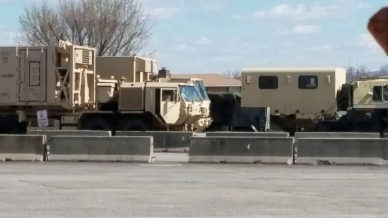 "Large Military Movement Southern Indiana" 500 Trucks & Armored ...