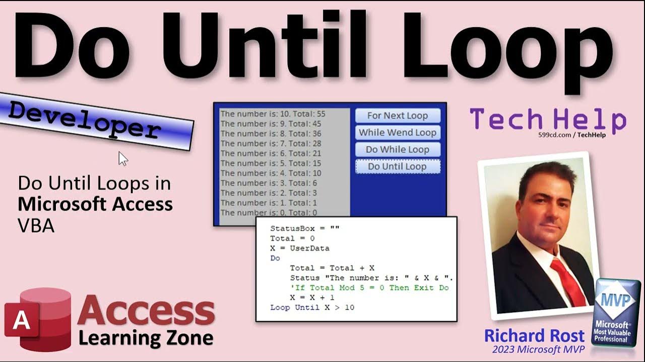 Do Until Loops In Microsoft Access Vba Youtube