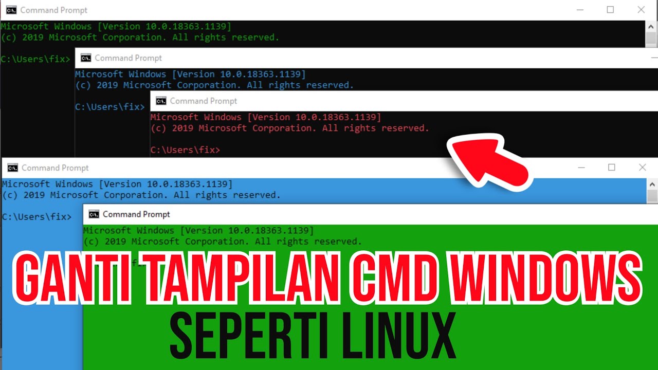 Cara Ubah Tampilan CMD Windows Seperti Linux - Ganti Warna Lebih ...