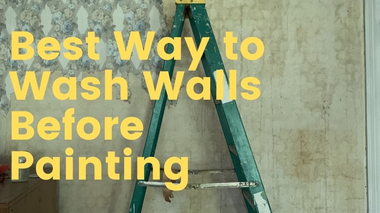 How to Wash Walls Before Painting - YouTube