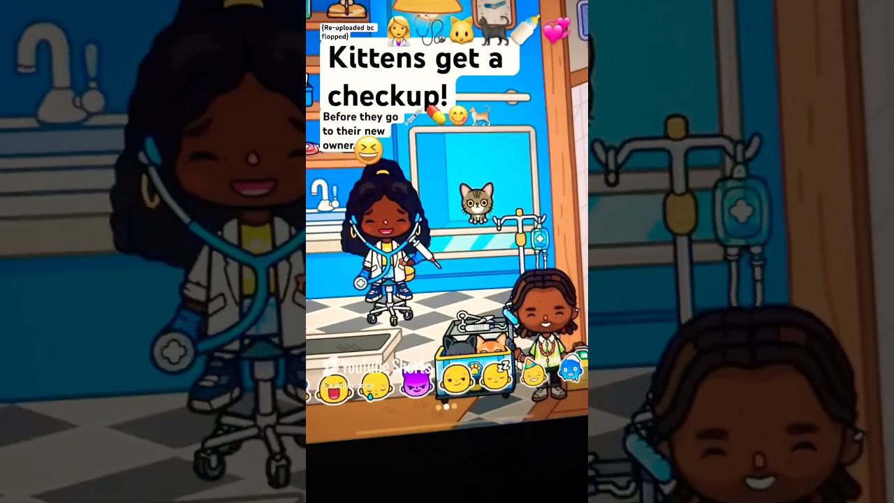 😷🩺🐱🐈💊🐈‍⬛ toca boca role play {re-uploaded} #tocalifeworld #tocaboca # ...