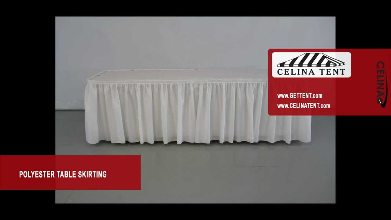 Polyester Banquet & Round Table Skirting - YouTube