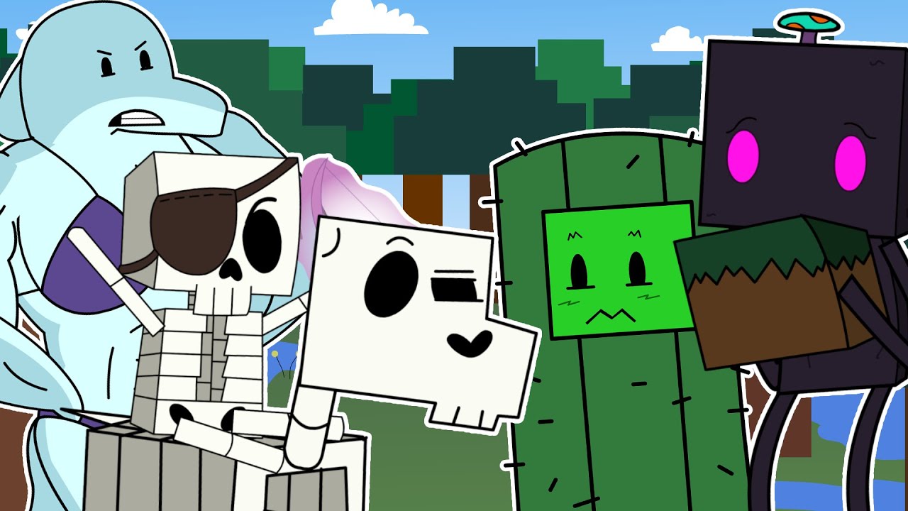 SKELETON HORSES & DOLPHINS! | Mob Squad (Minecraft Animation) - YouTube