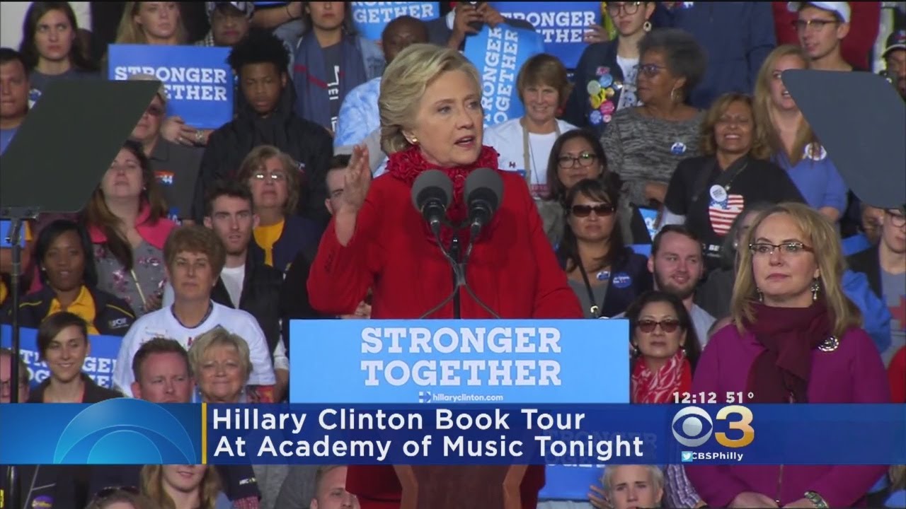 Hillary Clinton Appearing In Philadelphia Thursday Night For Book Tour ...