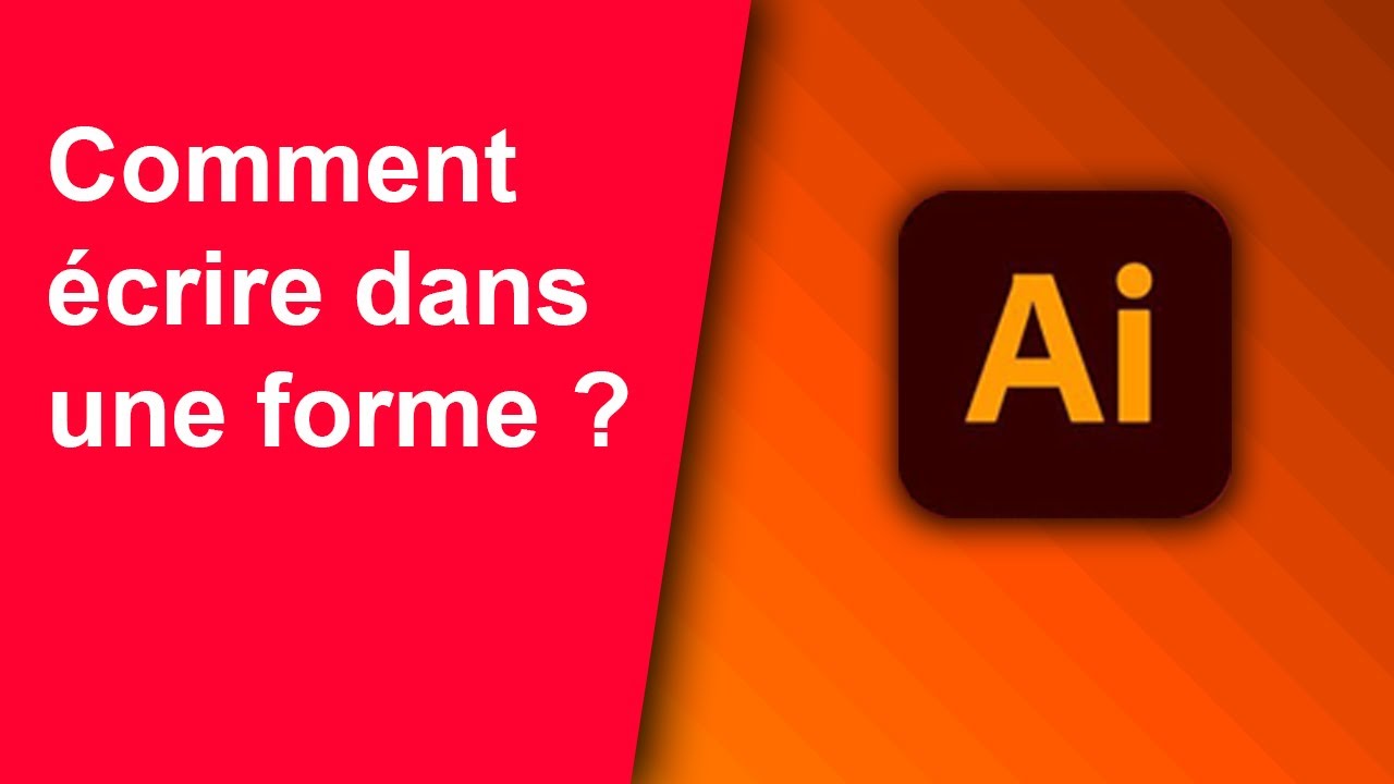 Comment écrire mon texte dans une forme avec Illustrator ? - YouTube