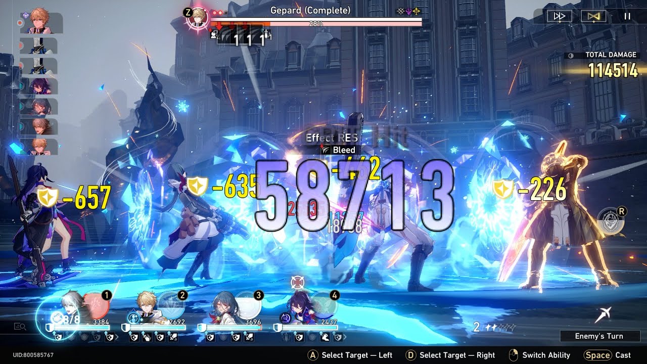 Honkai: Star Rail - Massive Dmg to Gepard when I get blessed from 2000 ...