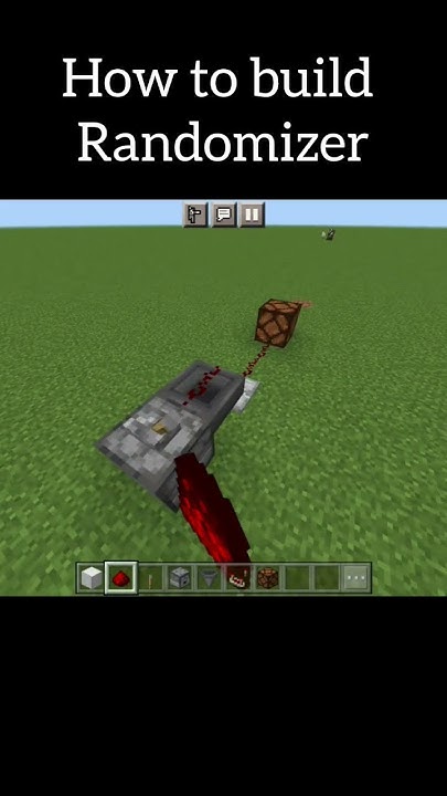 How to build Randomizer Minecraft bedrock - YouTube