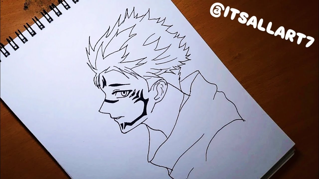 Drawing - Sukuna // speed drawing - Sukuna // how to draw Sukuna - YouTube