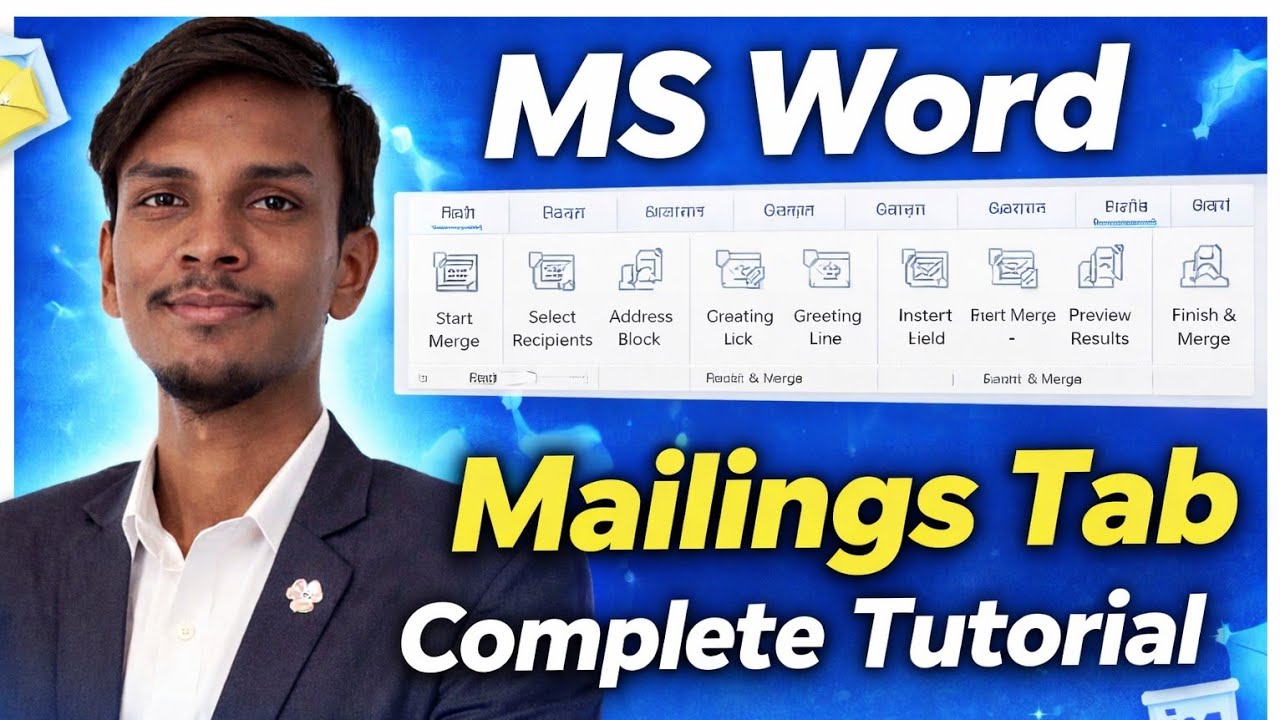 Ek Click Mein 100 Letters! MS Word Mailings Tab Full Guide - YouTube