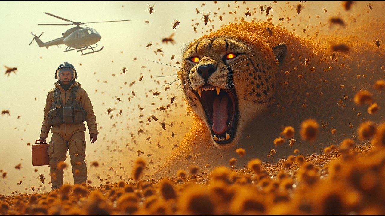 African cheetah Covered In Millions Of Parasites And Bees Rescued By ...