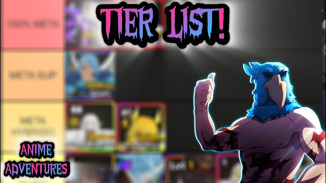 TIER LIST ANIME ADVENTURES! TIER DOS NOVOS PERSONAGENS + EXPLICANDO AS ...